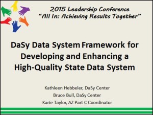 DaSy Data System Framework for Developing and Enhancing a High-Quality ...